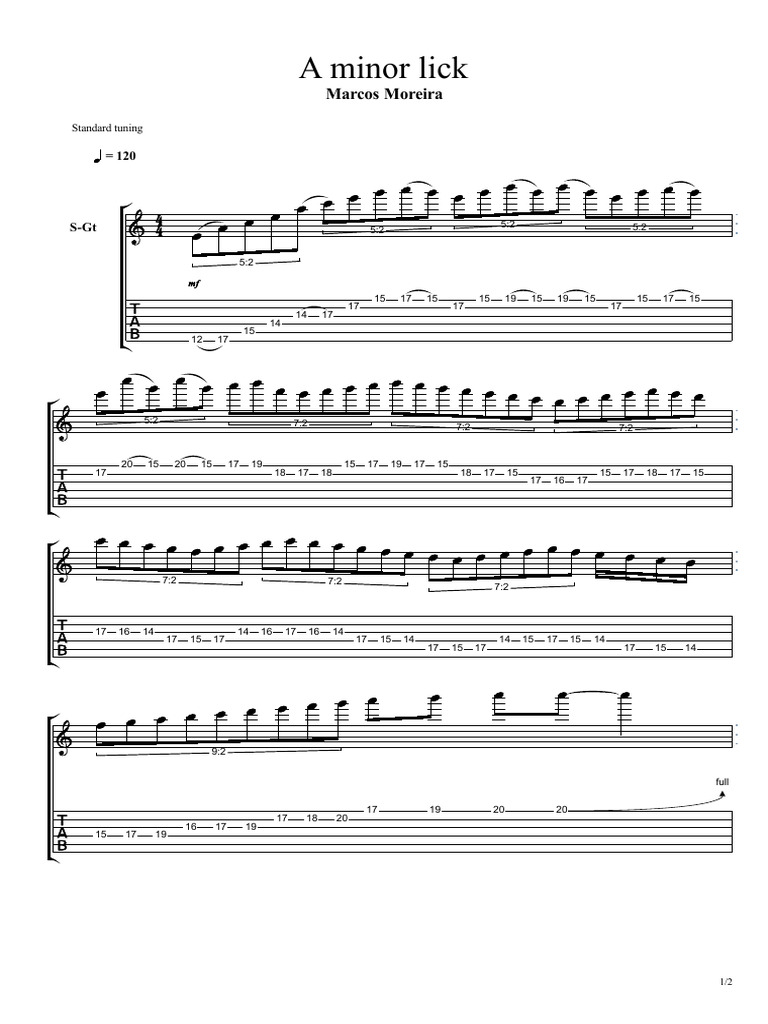 A minor lick | PDF