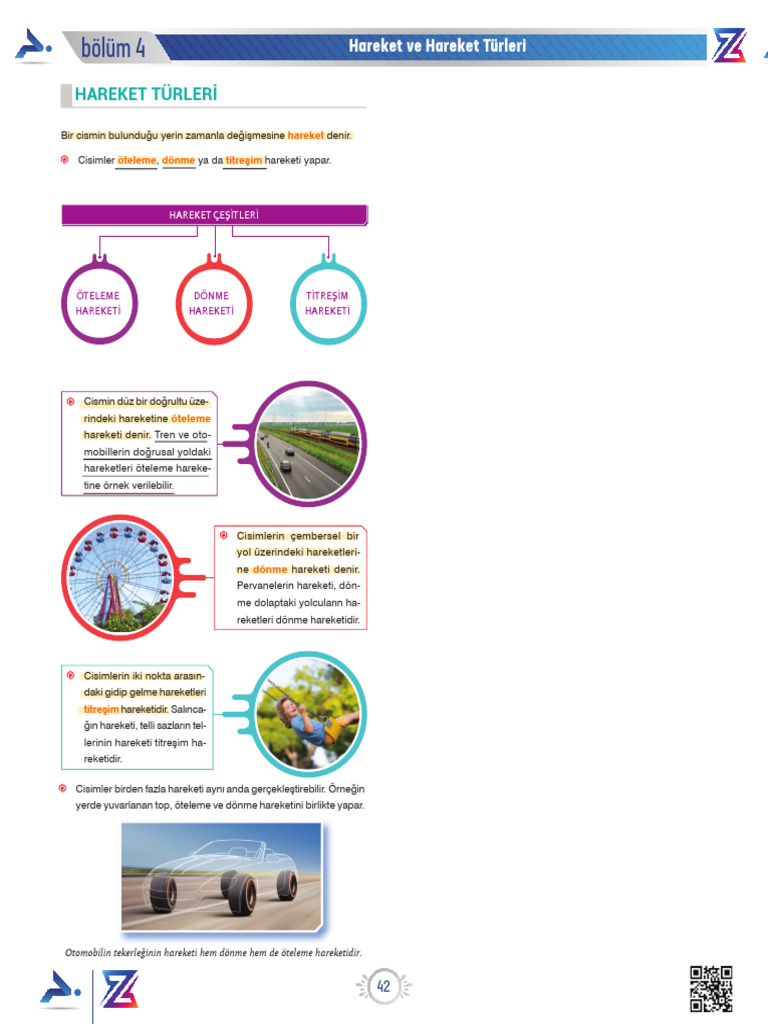 9.sinif Fizik Hareket Turleri Konu Anlatimi Yeni Mufredat | PDF