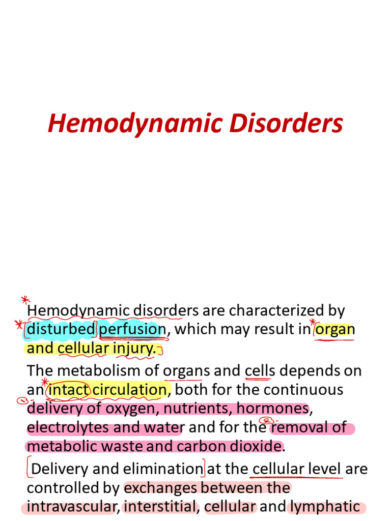 Hemodynamic Disorders 1 | PDF | Thrombus | Vein