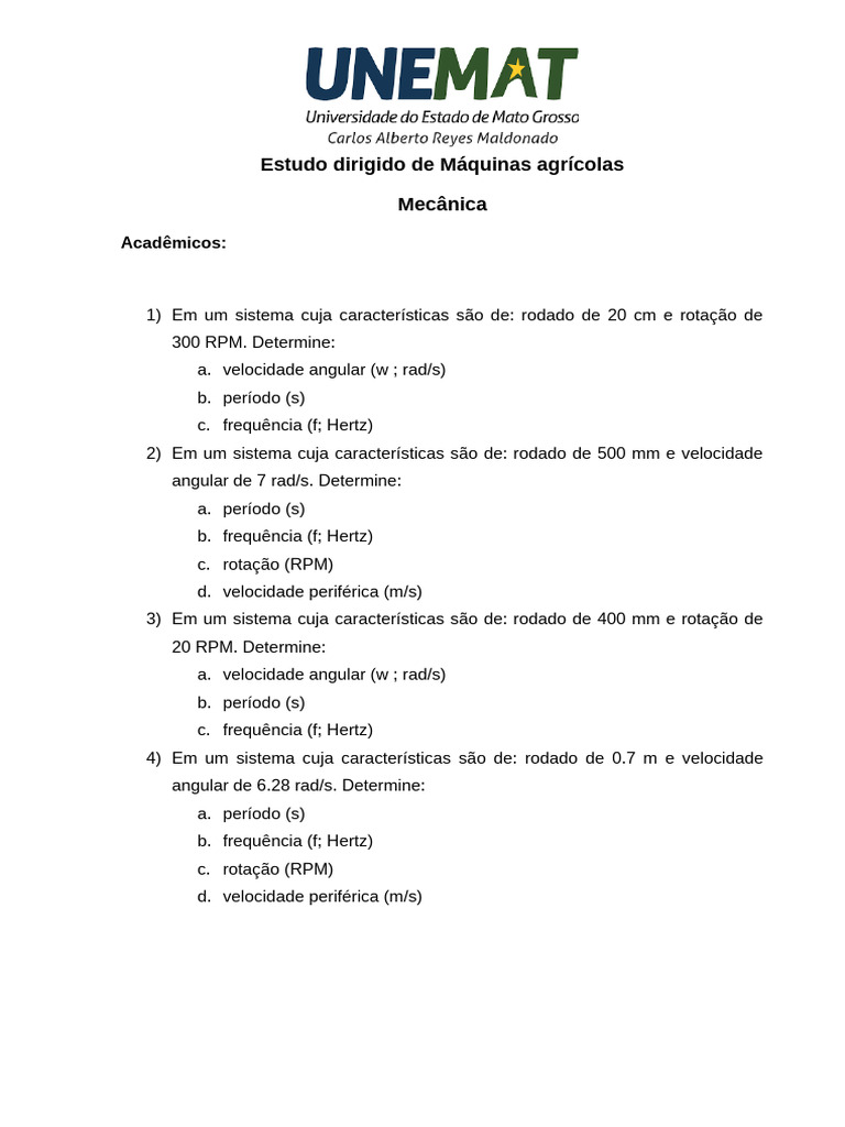 a1p1_Estudo_dirigido_de_Mquinas_agrcolas | PDF