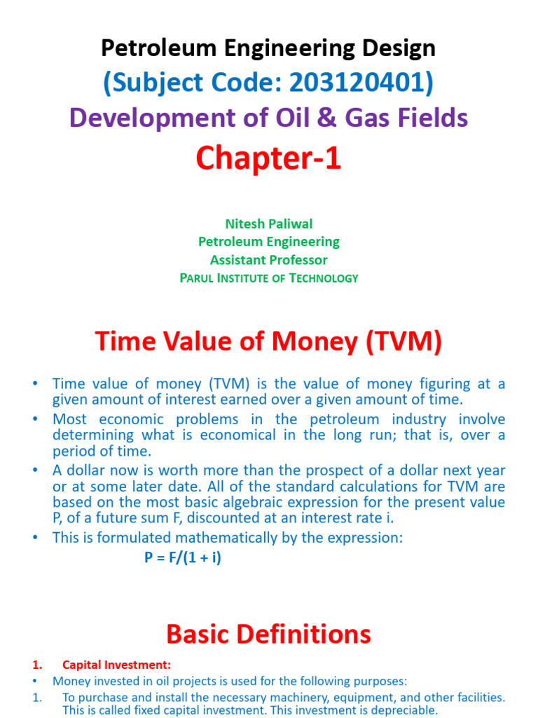 PED Unit-1 | PDF | Interest | Net Present Value