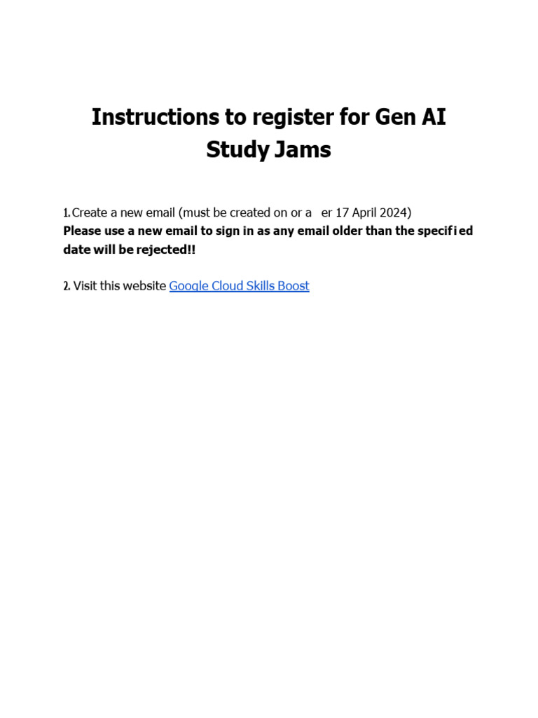 GDG Gen AI Study Jams | PDF