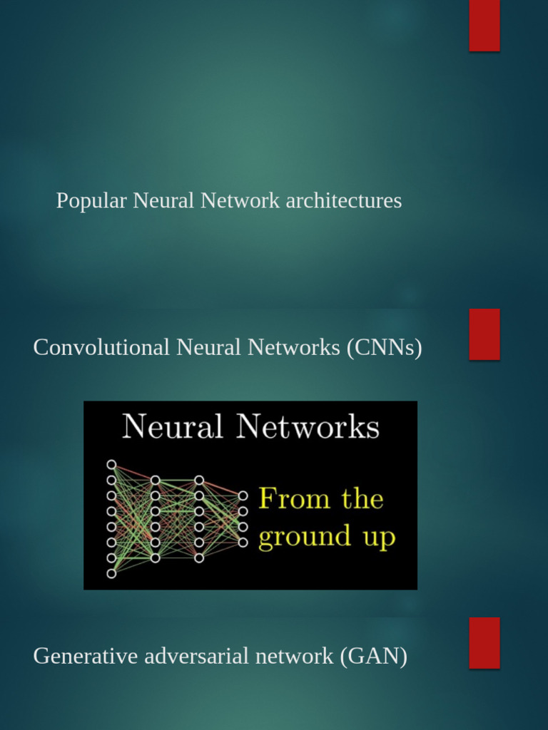 Popular Neural Network Architectures | PDF