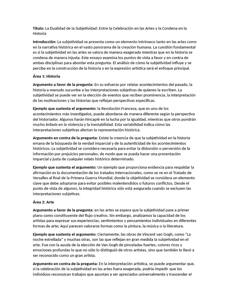 Mock Essay Practice | PDF | Educación en artes liberales