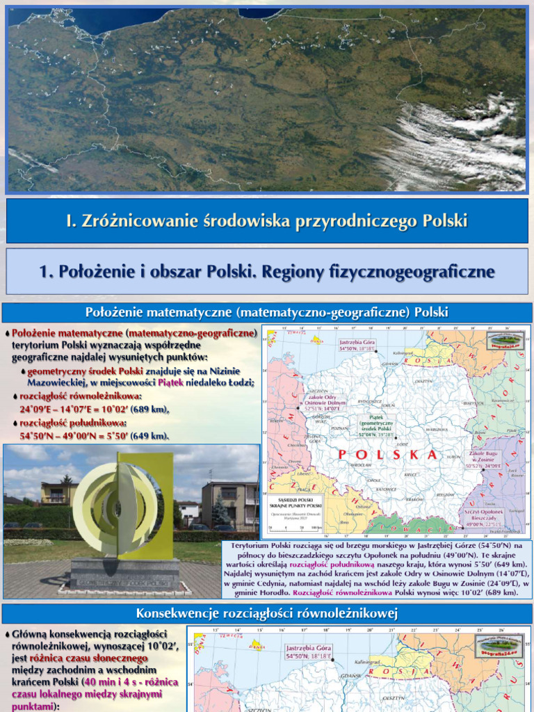 r3 - 1 - 01a - Po Oženie I Obszar Polski. Regiony Fizycznogeograficzne ...