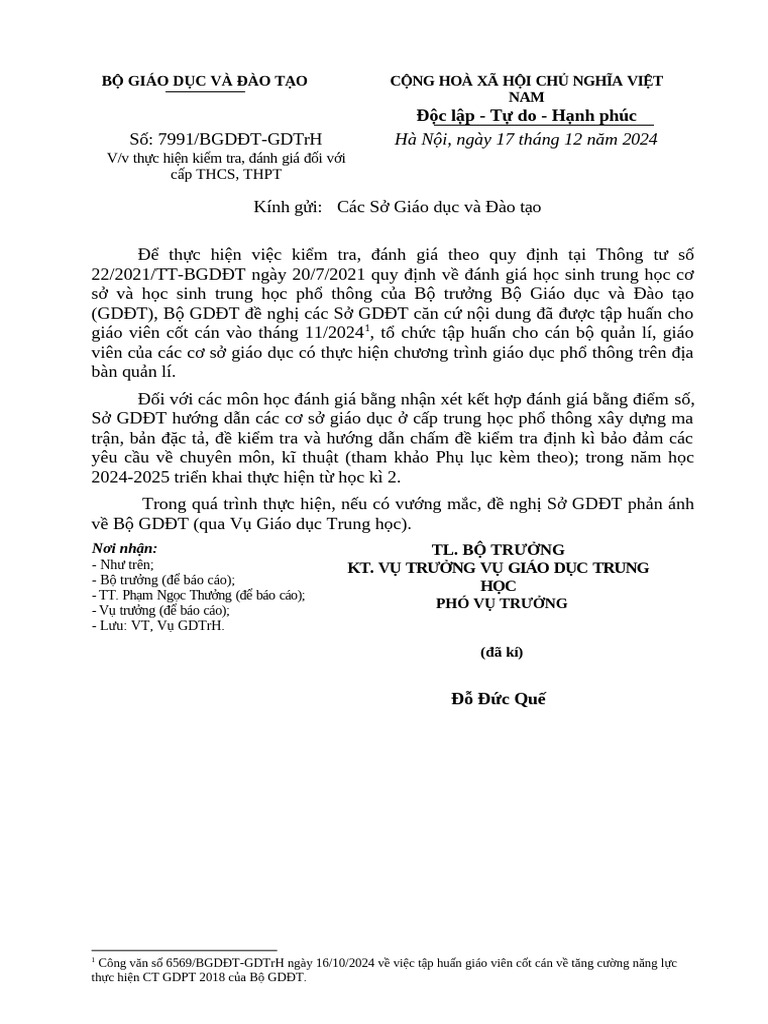 Cong Van 7991 Huong Dan KTDGDK | PDF