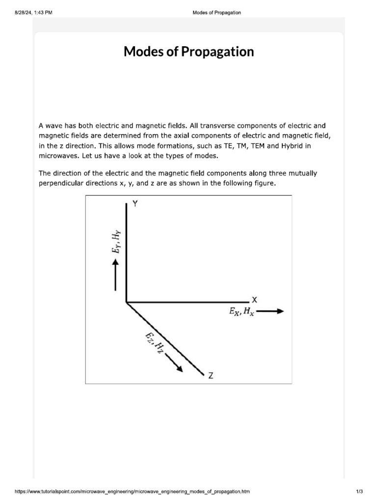 Microwave Tutorial 3 | PDF