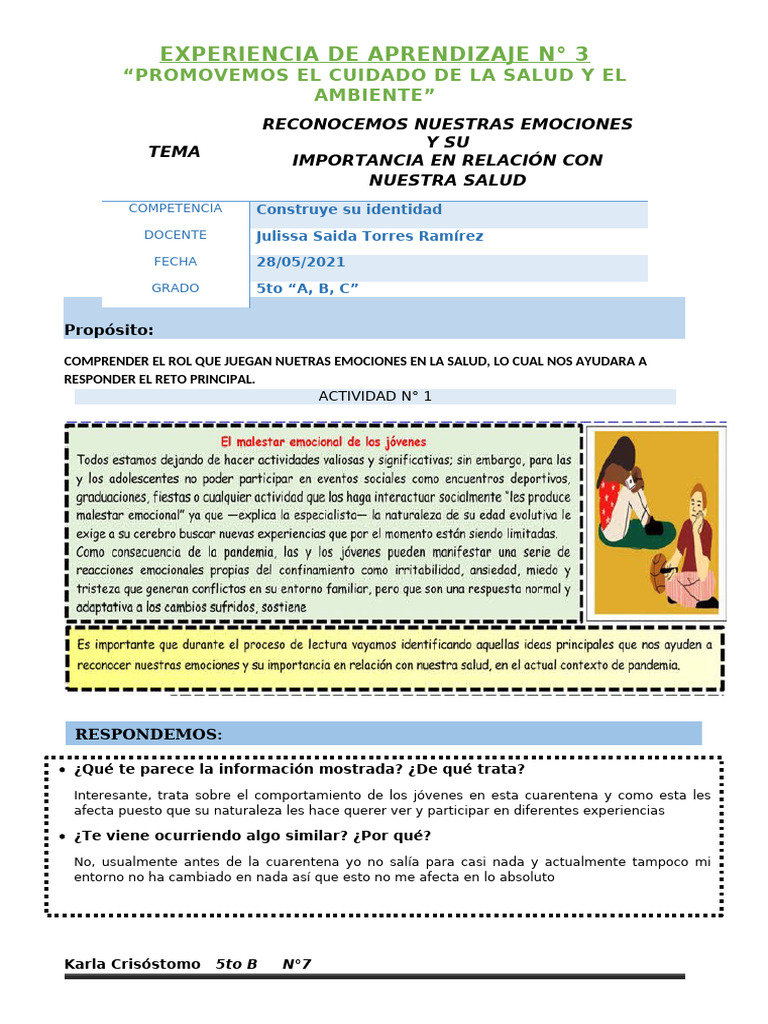 FICHA DE Dpcc. D.A N°3 ACT 1 | PDF