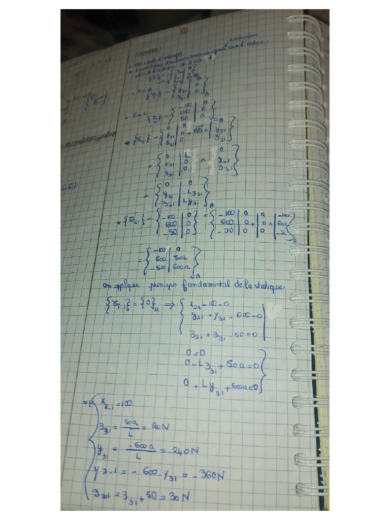 Corrigé TD Statique | PDF