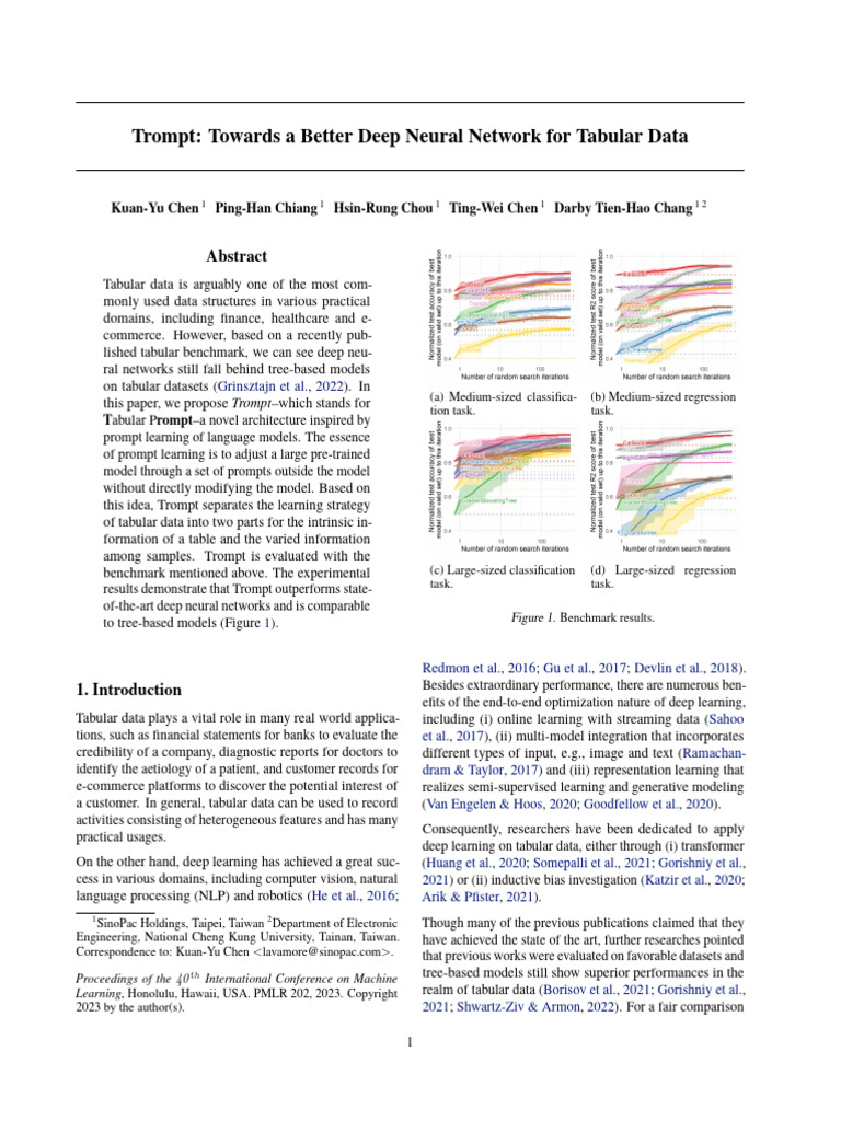 Trompt Towards a Better Deep Neural Network for Tabular Data | PDF ... Trompt Towards a Better Deep Neural Network for Tabular Data | PDF ...