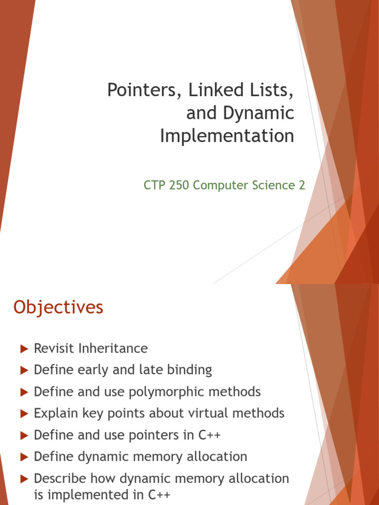 CTP-250 Module 4 Presentation | PDF | Pointer (Computer Programming) | Method (Computer Programming)