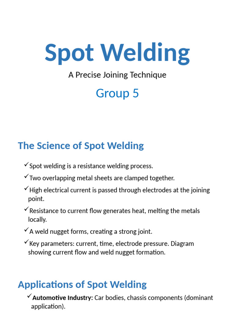 Spot Welding | PDF