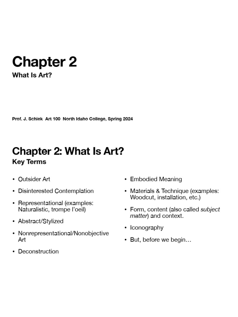 Art Appreciation Lecture Slides Chapter 2 | PDF | Paintings | Abstract Art