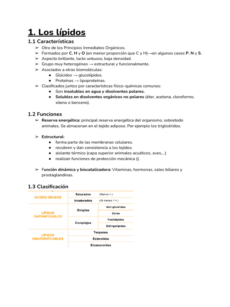 T3. Los lípidos | PDF | Lípido | Glicerol