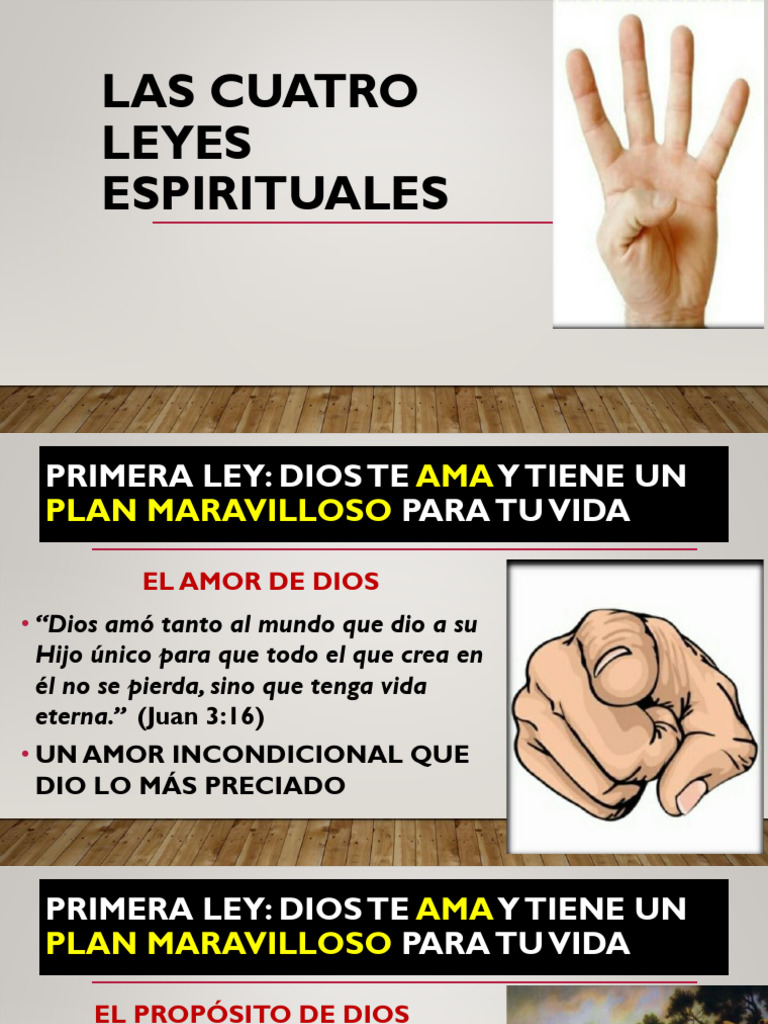 Las Cuatro Leyes Espirituales | PDF | Cristo (título) | Oración