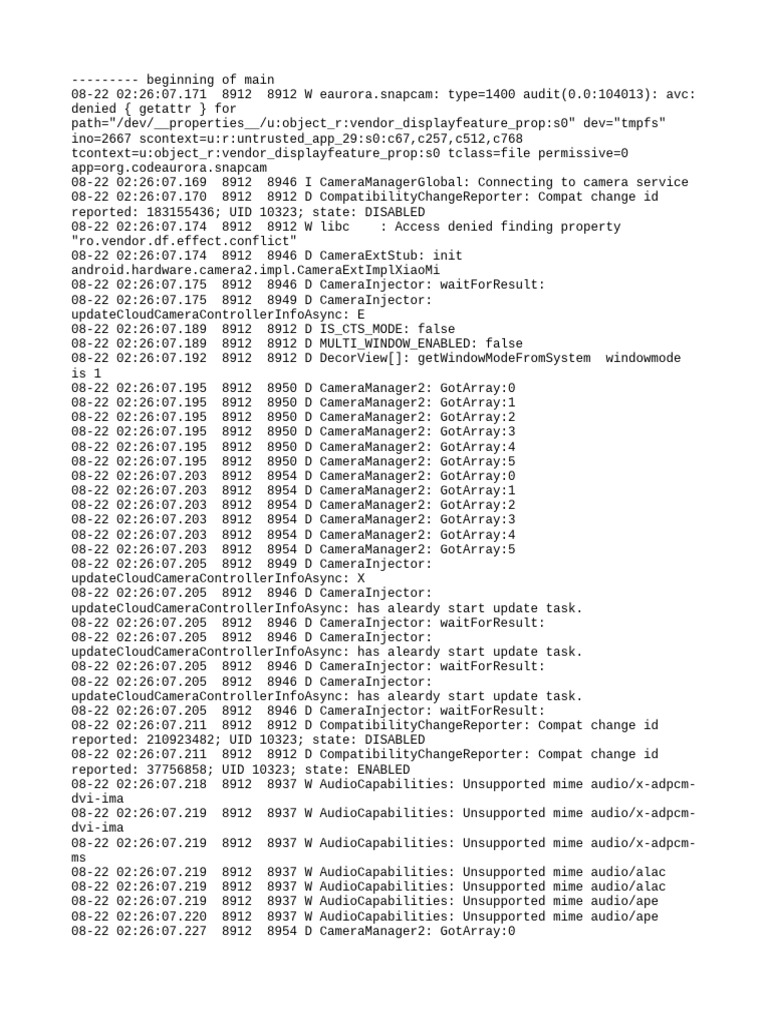 Logcat 1724289967115 | PDF | Codec | Computing