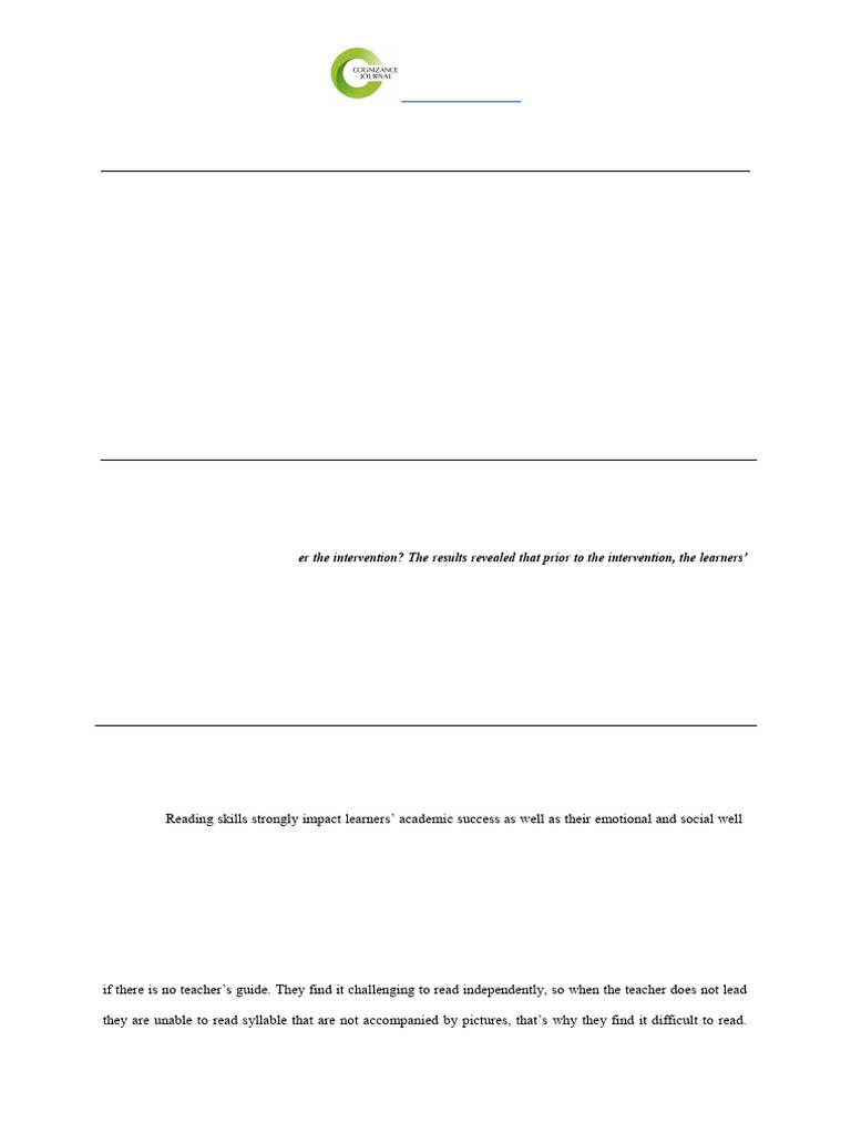 The Piggy Syllable Bank Strategy in Improving The Syllable Recognition ...