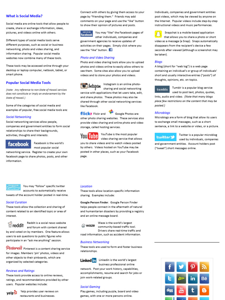 Understanding Social Media Types and Tools | PDF | Microblogging | Social Media