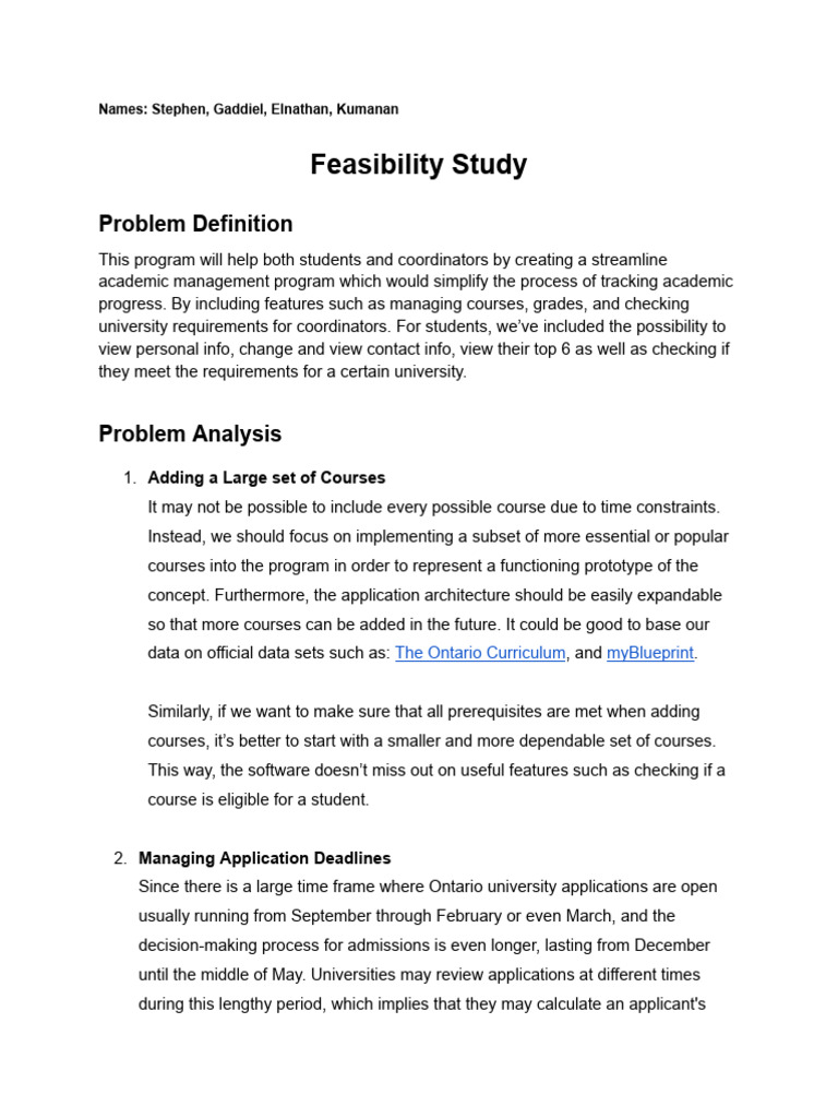 Feasibility Study | PDF | User (Computing) | Computing