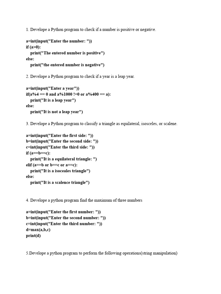 Fai & ML Lab Experiments - Manual | PDF | Computer Programming