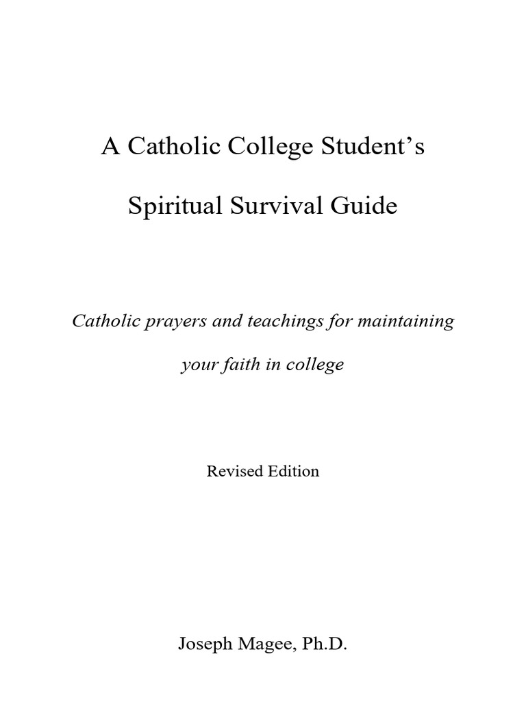 Catholic College Student Prayer Guide | PDF | Salvation | Grace In ...