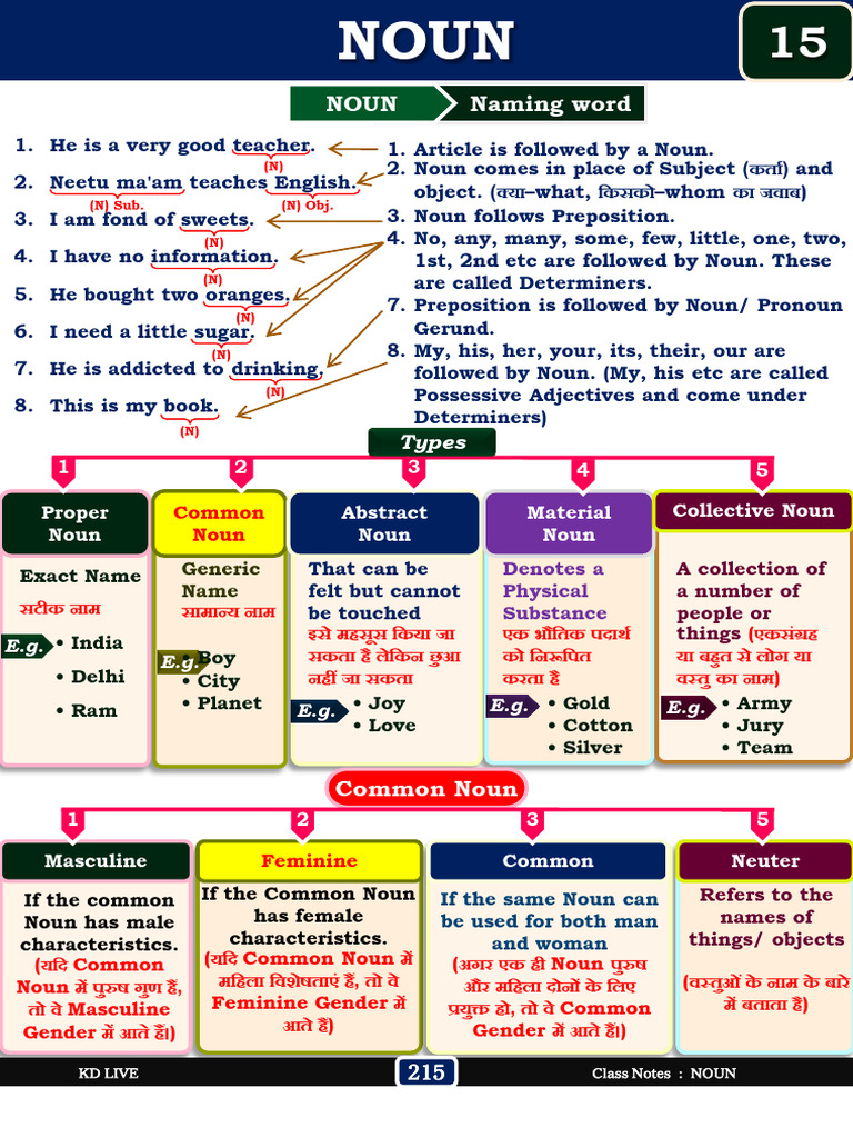 Understanding Nouns: Types and Usage | PDF | Grammatical Gender | Plural