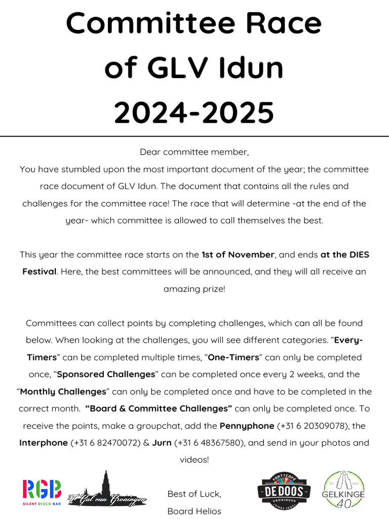 Committee Race | PDF