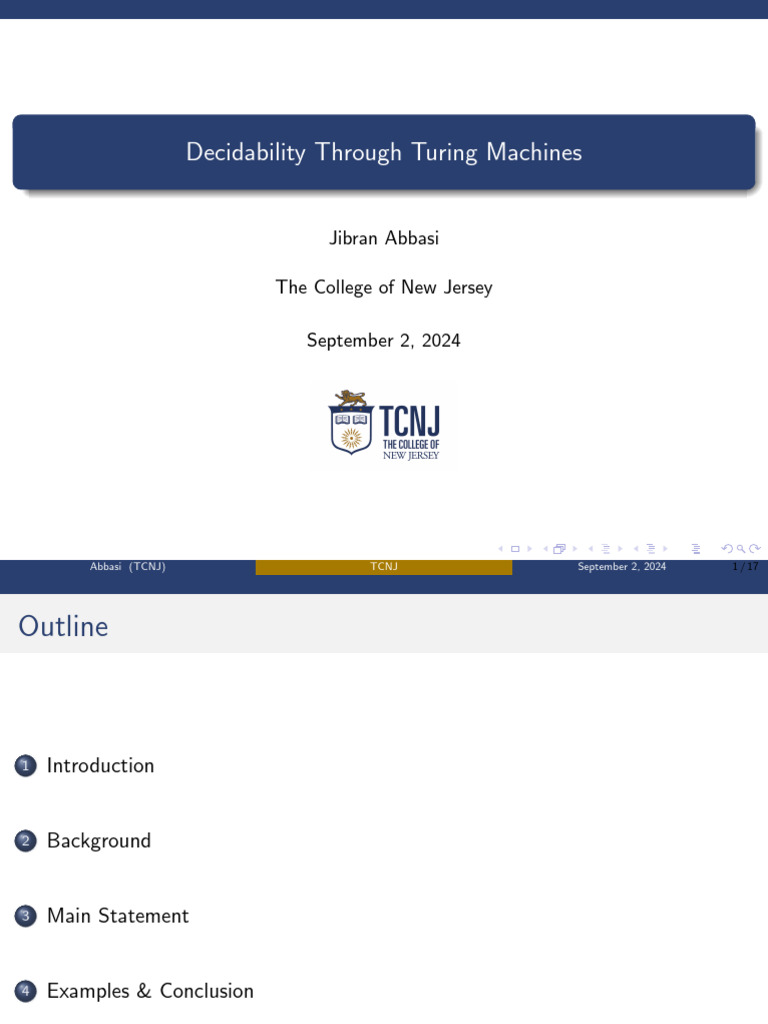 Undecidability - Capstone Presentation | PDF | Automata Theory ...