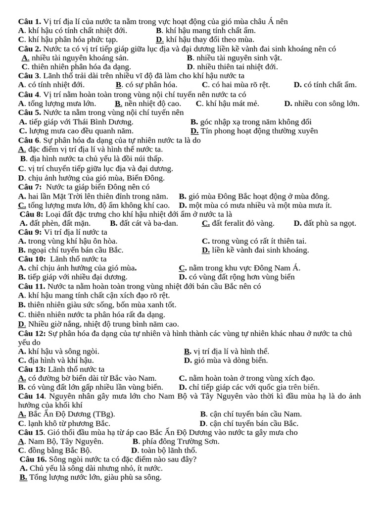 Đề Cương 15p | PDF