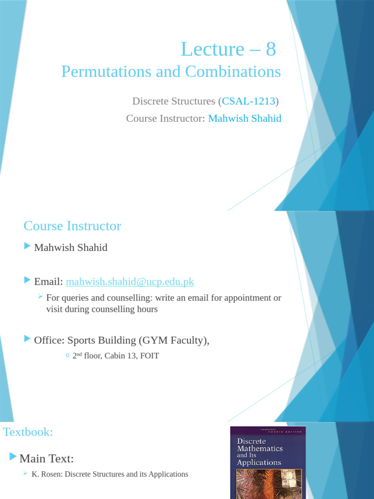 Lec 8 - DS - Permutation and Combination | PDF | Permutation | Mathematics
