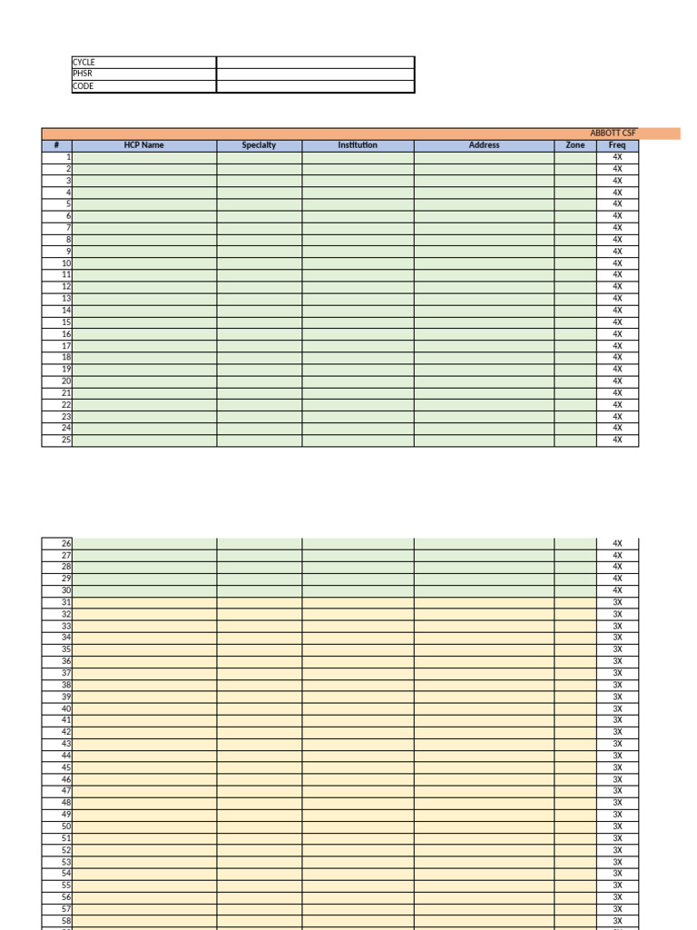 TML and Call Monitoring Template | PDF | Primary Care | Living Arrangements