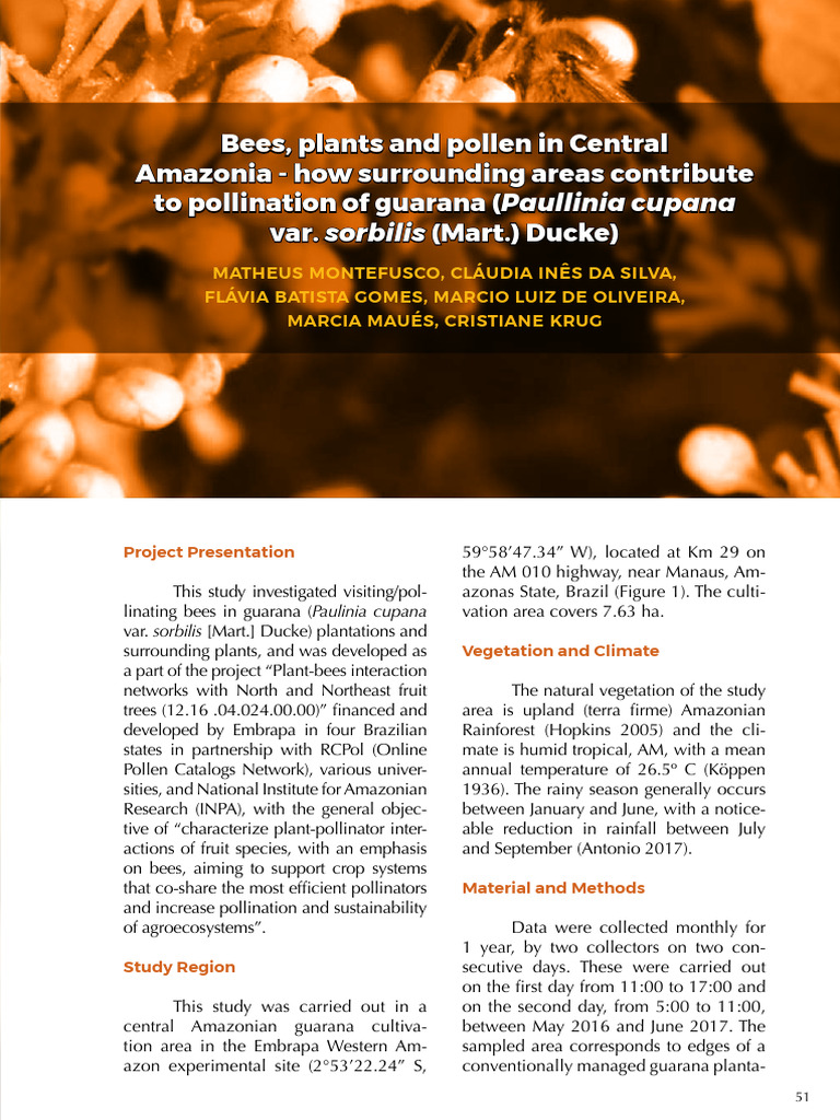 Atlas of Pollen and Plants Used by Bees Krug | PDF | Honey Bee | Bees