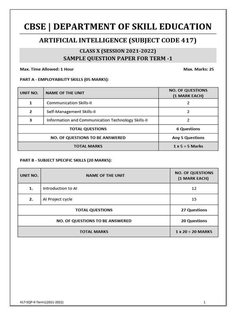 417 Ai SQP T1-1 | PDF