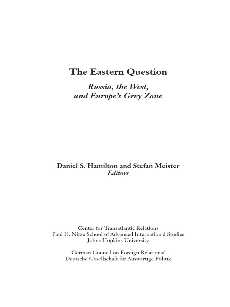 The Eastern Question | PDF | Organization For Security And Co Operation ...