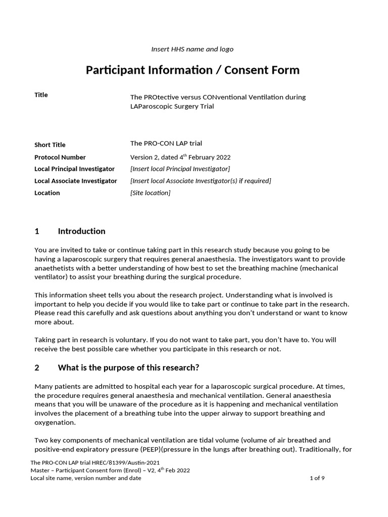SEND PICF Participant - The PRO-CON LAP Trial - Master - V2 - 4th Feb ...