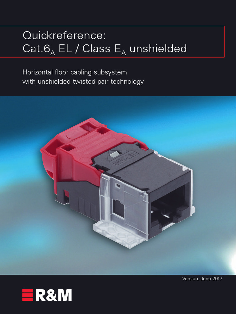 Connection Module_Cat_6A_ | PDF | Computer Standards | Electronics