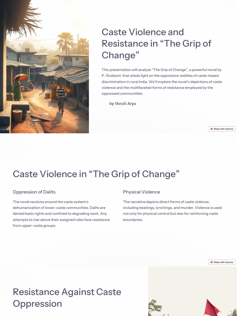 Caste Violence and Resistance in The Grip of Change | PDF | Dalit | Caste