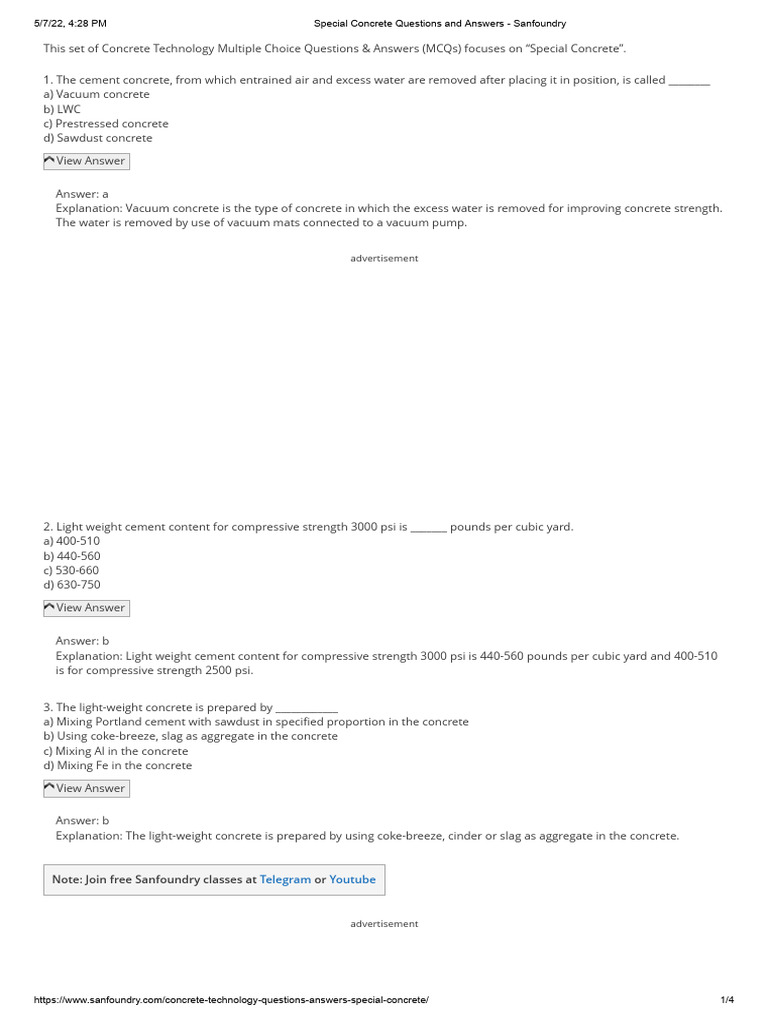 S1 | PDF | Concrete | Construction Aggregate
