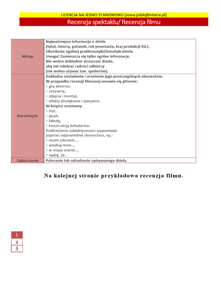 Recenzja Filmu Ekowydruk | PDF