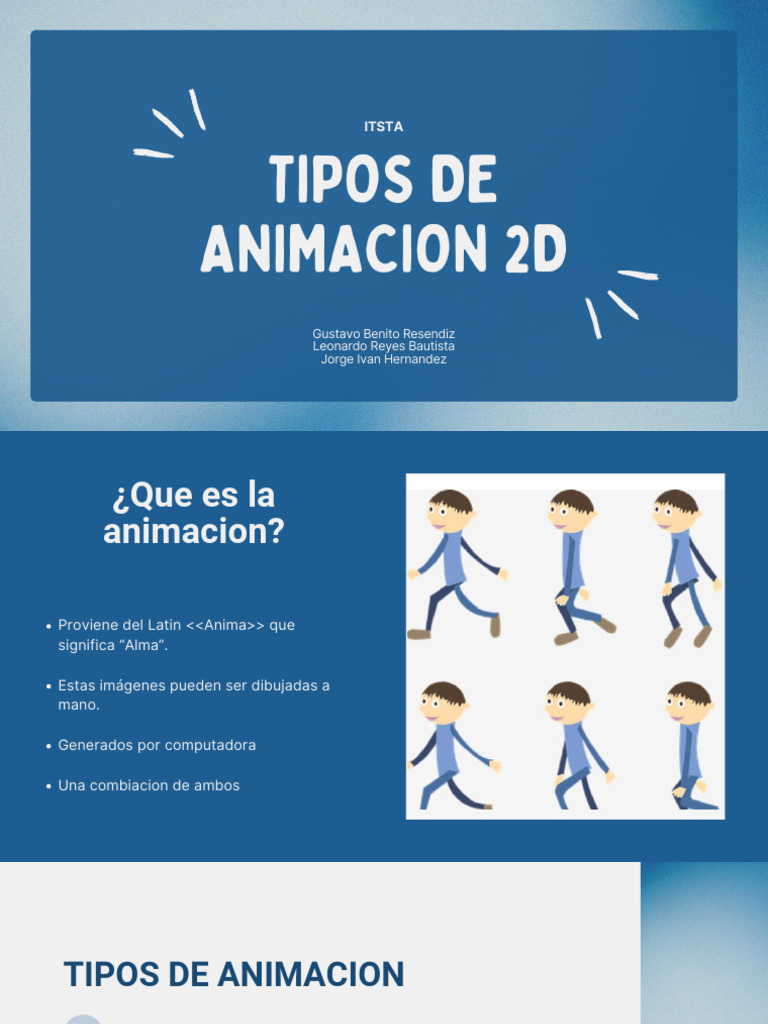 Exposicion - Eq2 - Tipos de Animacion 2D | PDF | Animación | Animación ...