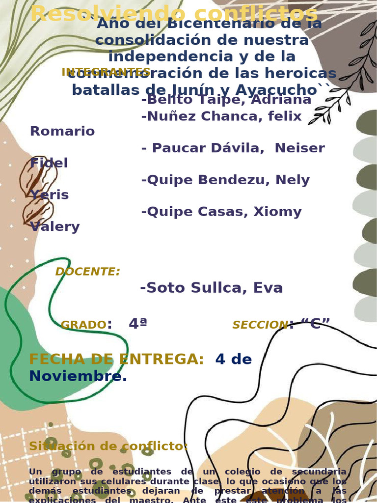 Resolviendo Conflictos | PDF