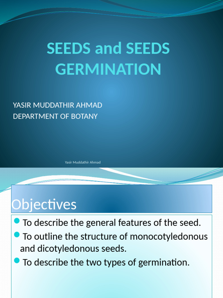 SEEDS and SEED GERMINATION | PDF | Seed | Seedling