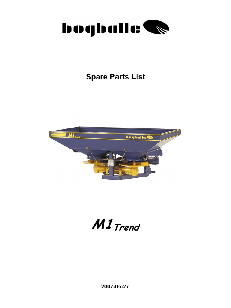 M1 Trend Spare Parts | PDF