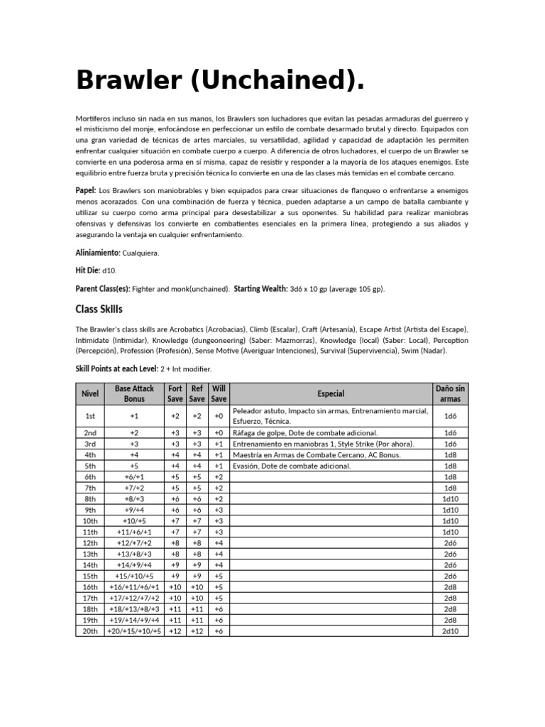 Brawler Unchained 3 | PDF