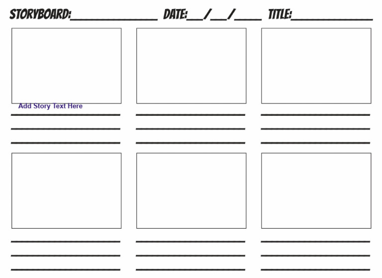 *6 Frame Storyboard Slide | PDF