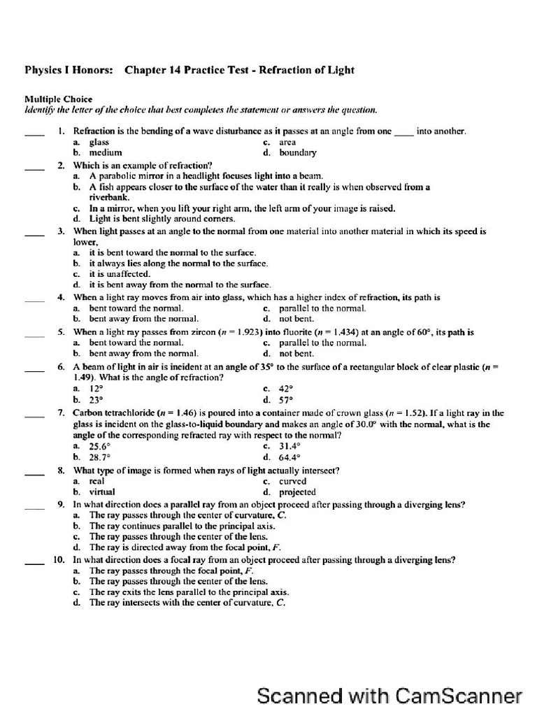 Ch 14 Practice Test Pdf