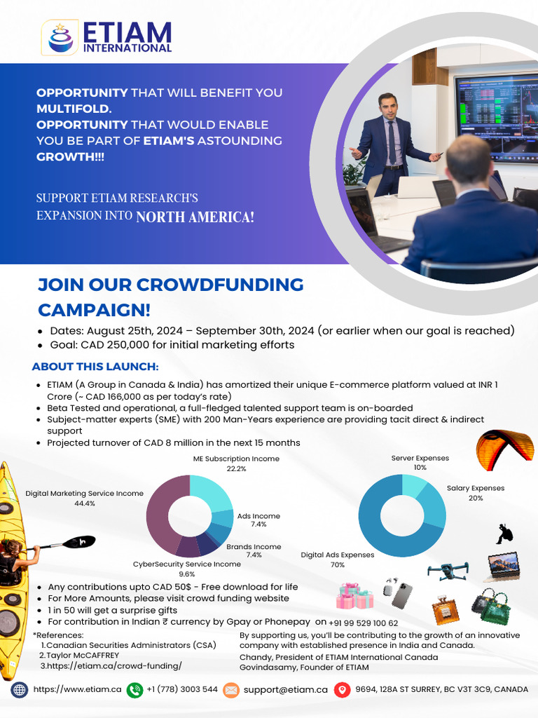 Join Our Crowdfunding Campaign | PDF | Private Sector | Economies