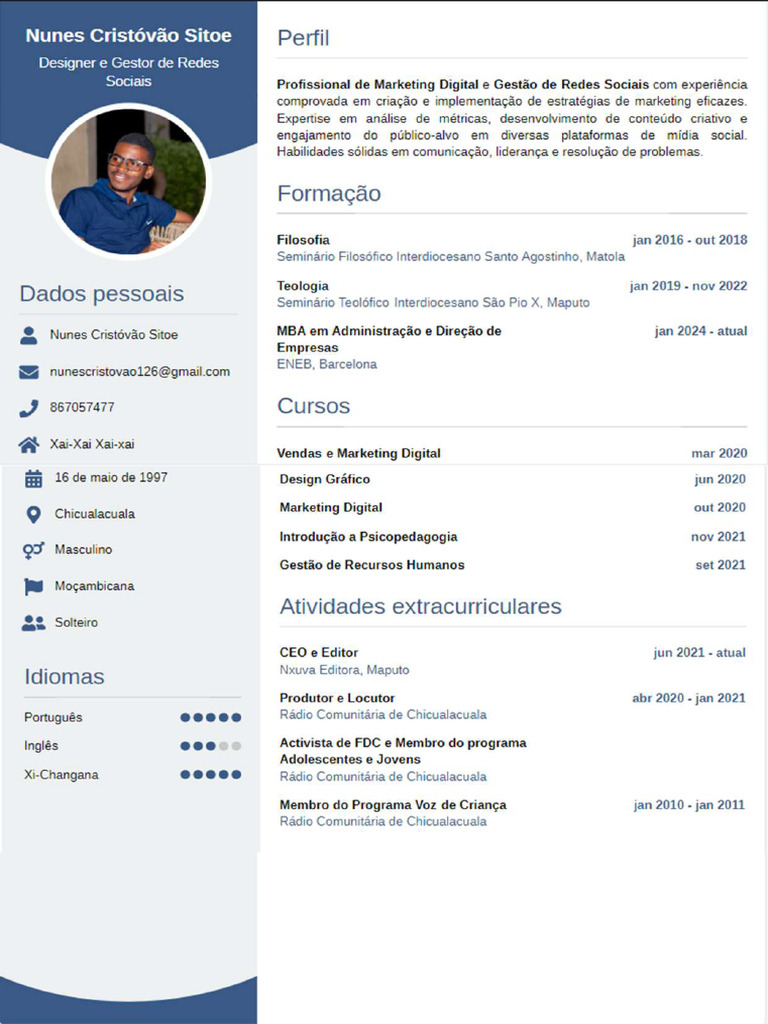 CV Nunes Crist%C3%83%C2%B3v%C3%83%C2%A3o_compressed | PDF