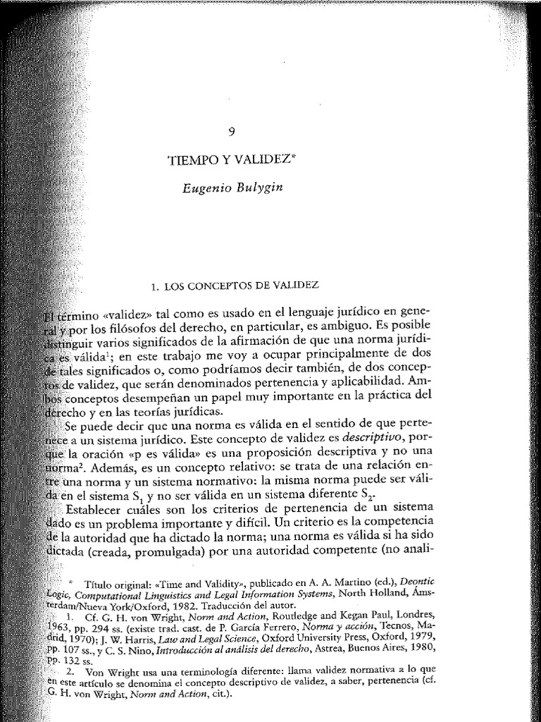 Bulygin Tiempo y Validez | PDF | Derecho penal | Juez