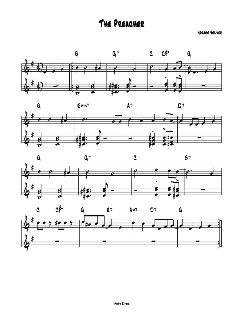 The Preacher Bb | PDF